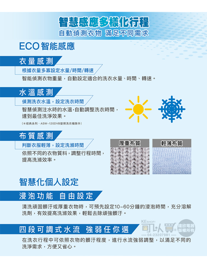 SANLUX 台灣三洋 ( SW-V19A ) 18KG DD直流變頻超音波單槽洗衣機 -玫瑰金